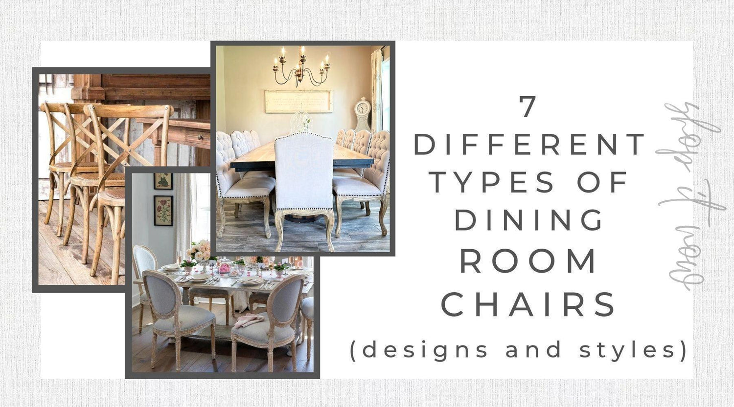 Shop 7 different types of dining room chairs | TB Gypsy Soul.