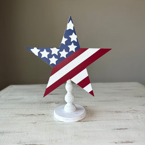 Red White Blue Star Topper