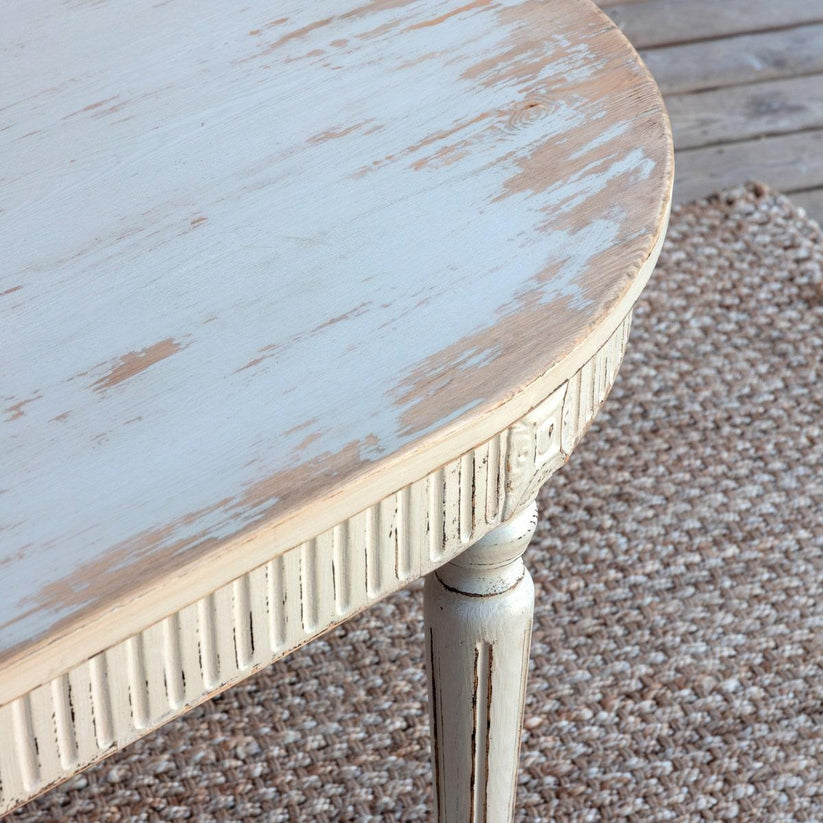 The Grand Dining Table - Distressed White